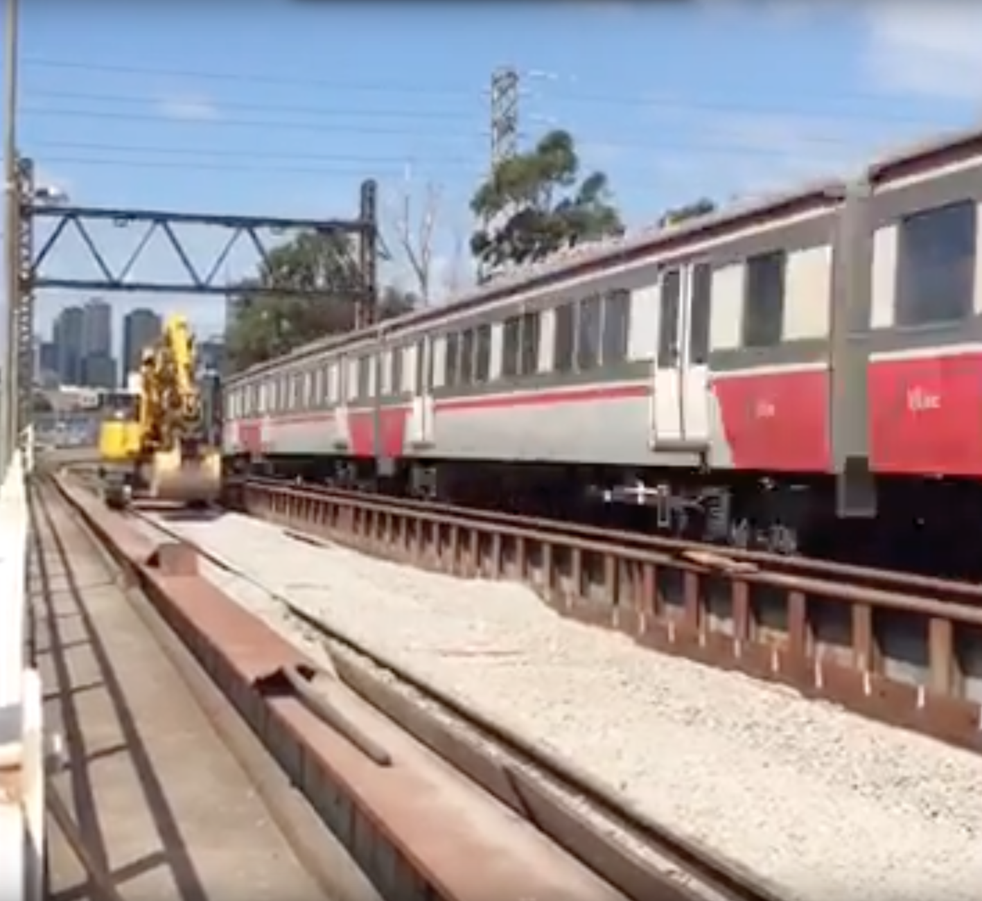 Resleepering Moonee Ponds Creek Bridge - McLeod Rail Pty Ltd